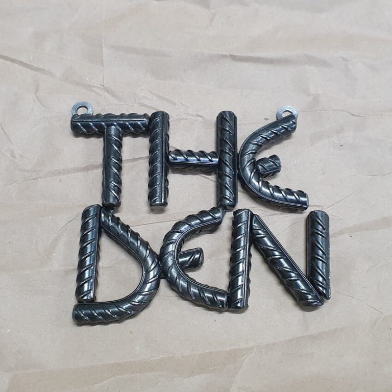 Personalized Industrial Rebar Signs - Perfect Gift - Rebuild Custom